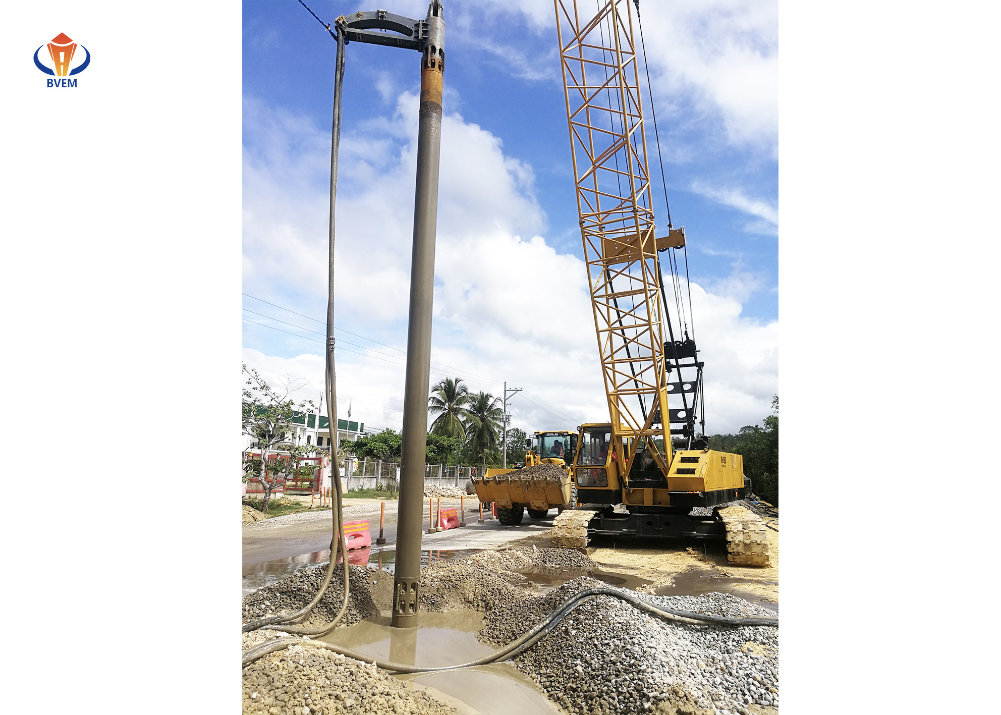 High Performance Compacted Pile Equipment Vibro Densification Soil ...