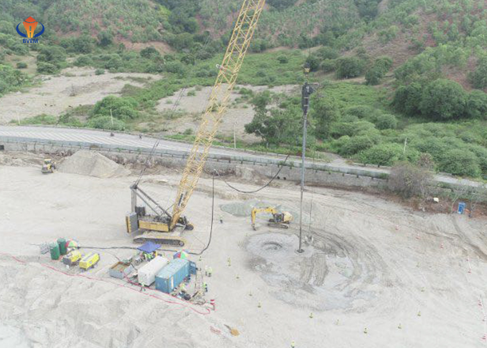 Electrical Electric Vibro Float Equipment Stone Column Soil Improvement