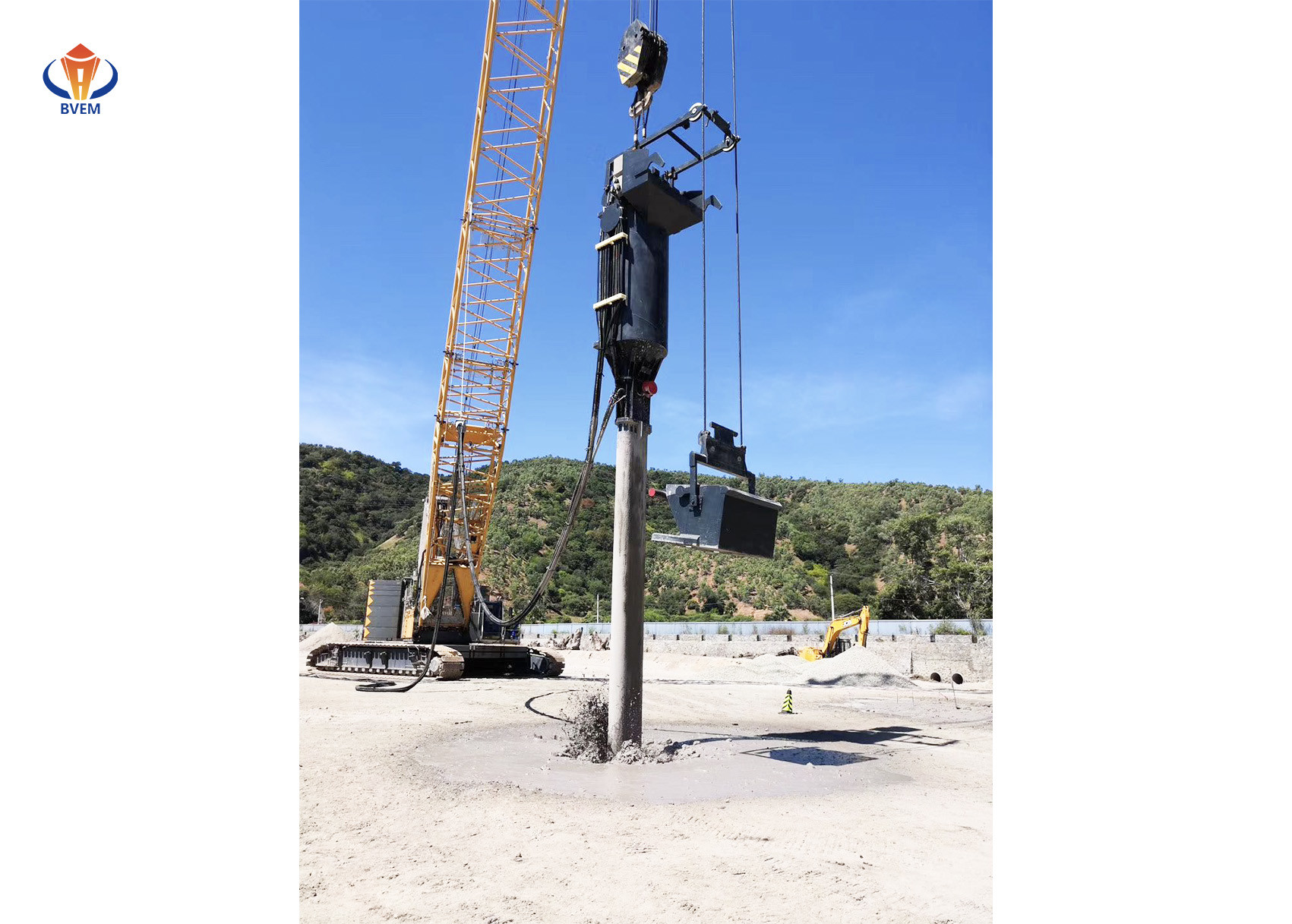 Professional Vibro Bottom Stone Column Pile Device For Controllable Pilling