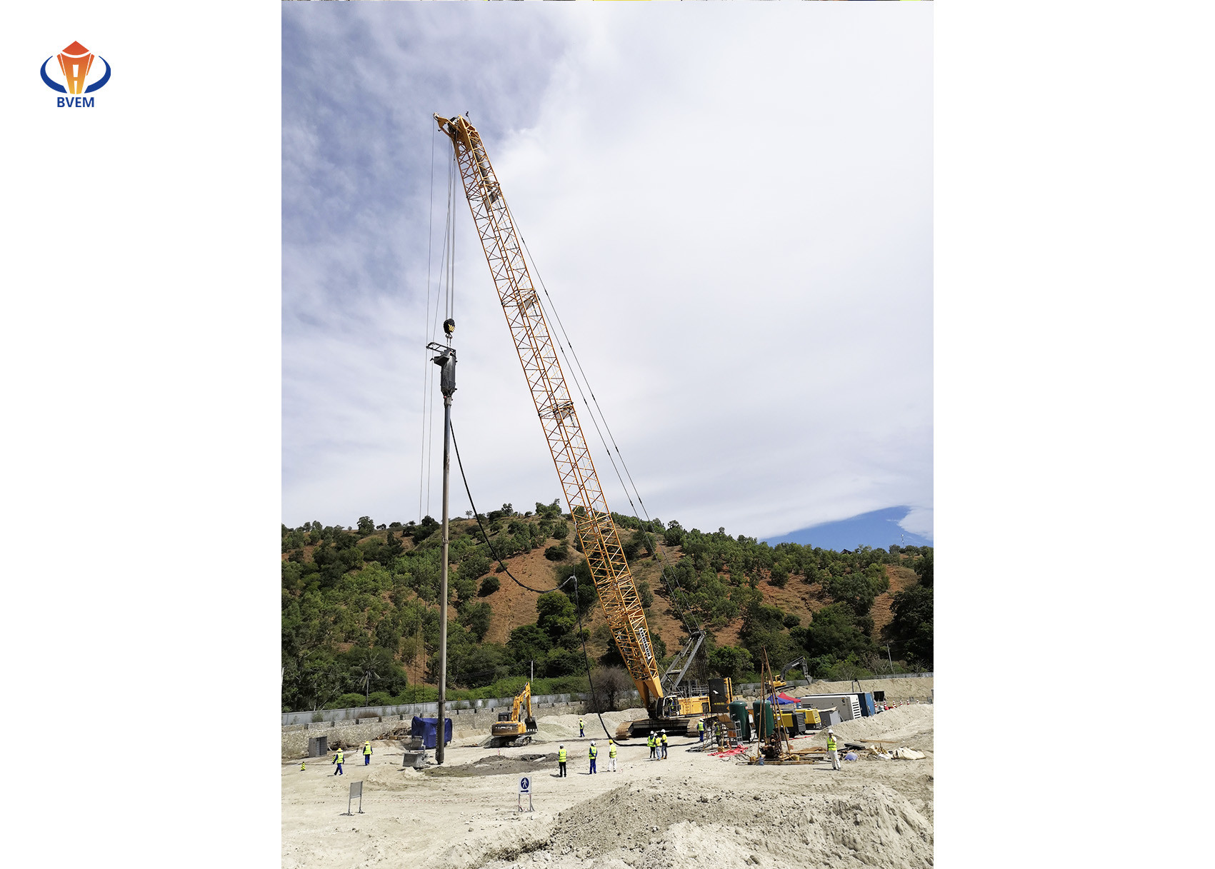 180KW Compacted Pile Equipment For Vibro Pile Foundation Engineering