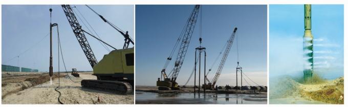 Ground Improvement Vibro Compaction Piling Device 426mm Outer Diameter